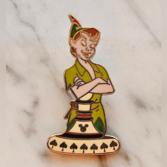 Disney | Jewelry | Peter Pan With Pawn From Chess Set Disney Pin | Poshmark